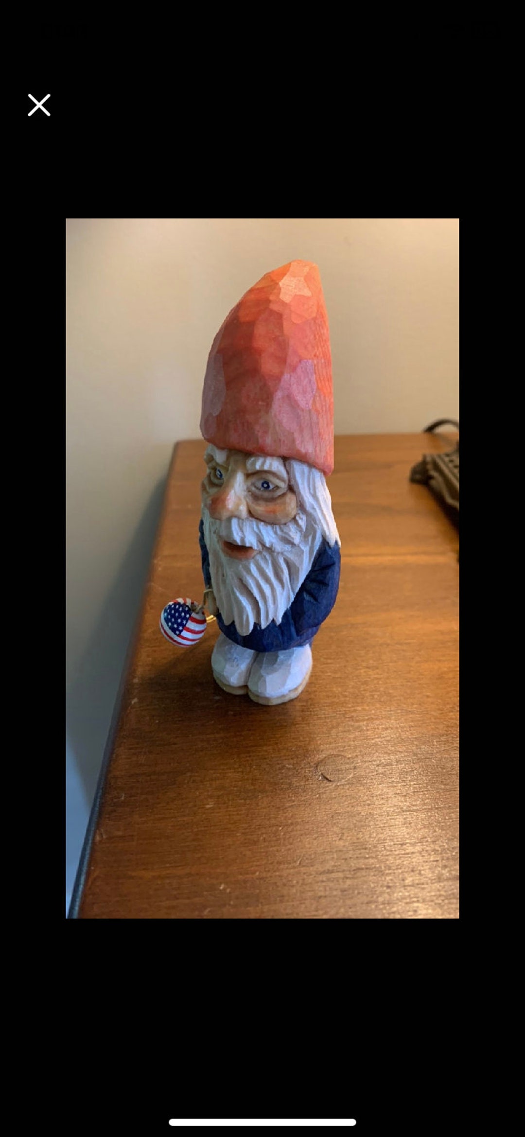 Classic Gnome Holding American Flag Ball - Etsy