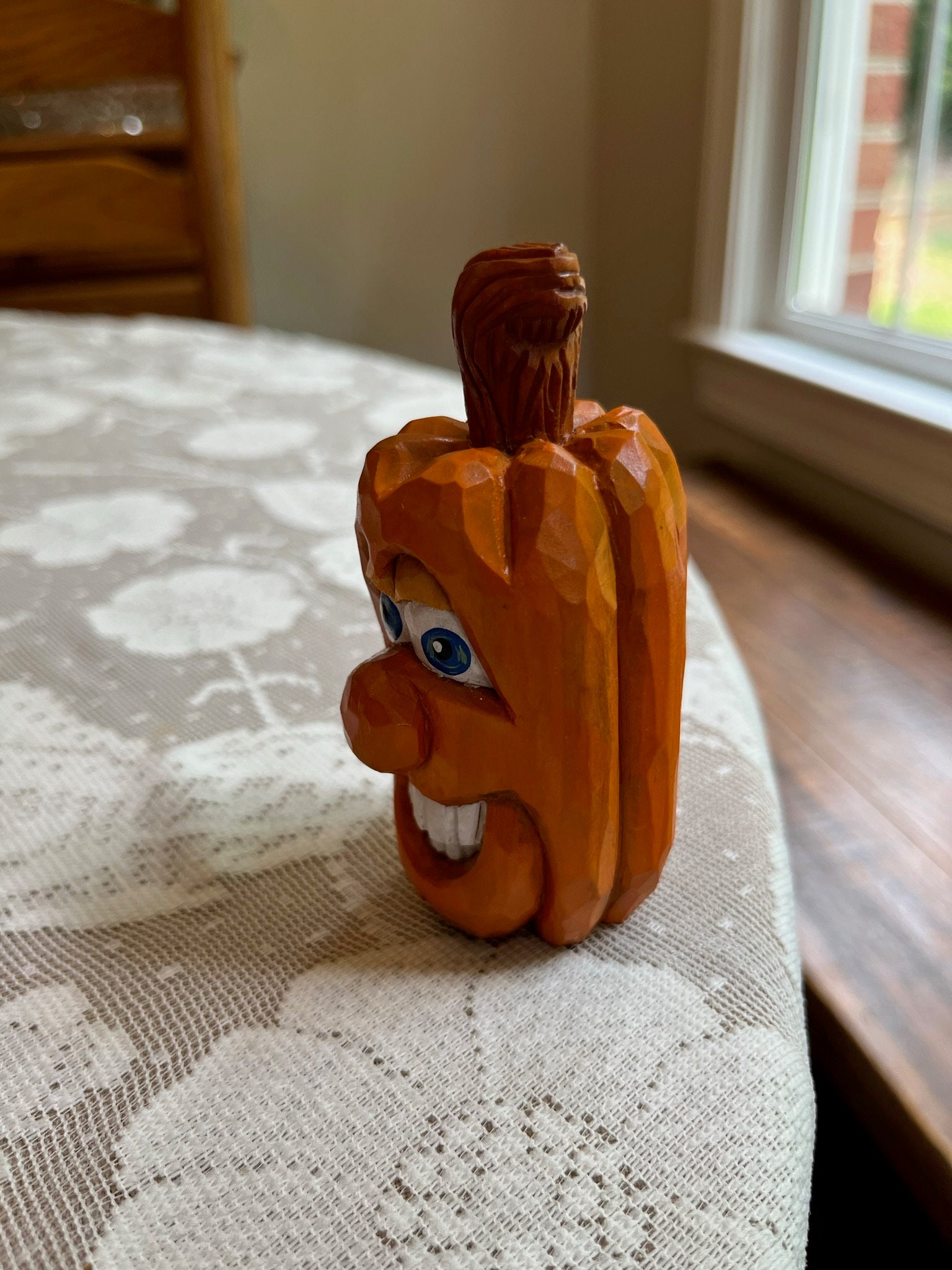 Carved Pumpkin Named "bucky" - Etsy