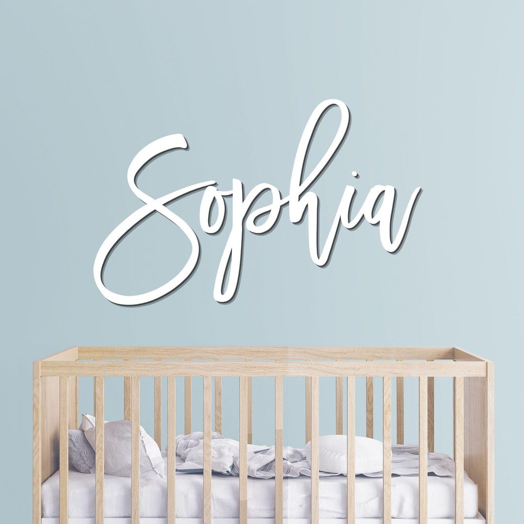 Wooden Name Sign Baby Name Sign Nursery Name Sign Custom Name Sign Wood ...