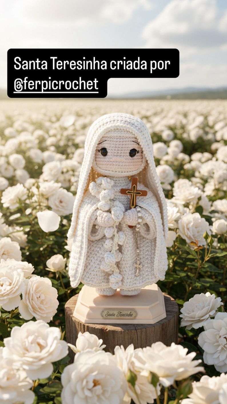 Crocheted Saint Therese of Jesus /amigurumi - Physical Product/ Not ...