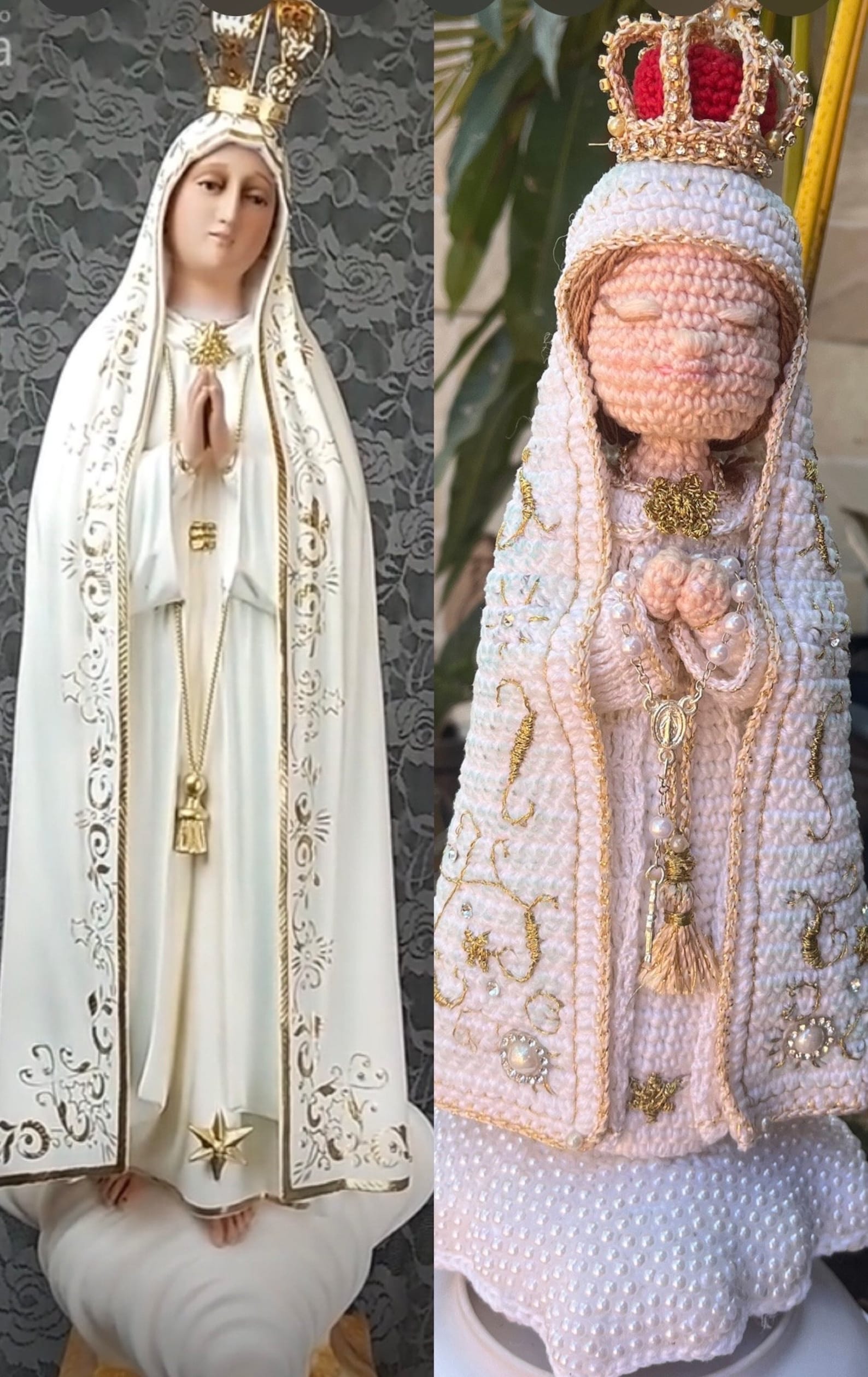 Crochet Catholic Saints - Our Lady of Fatima and the Three Little ...