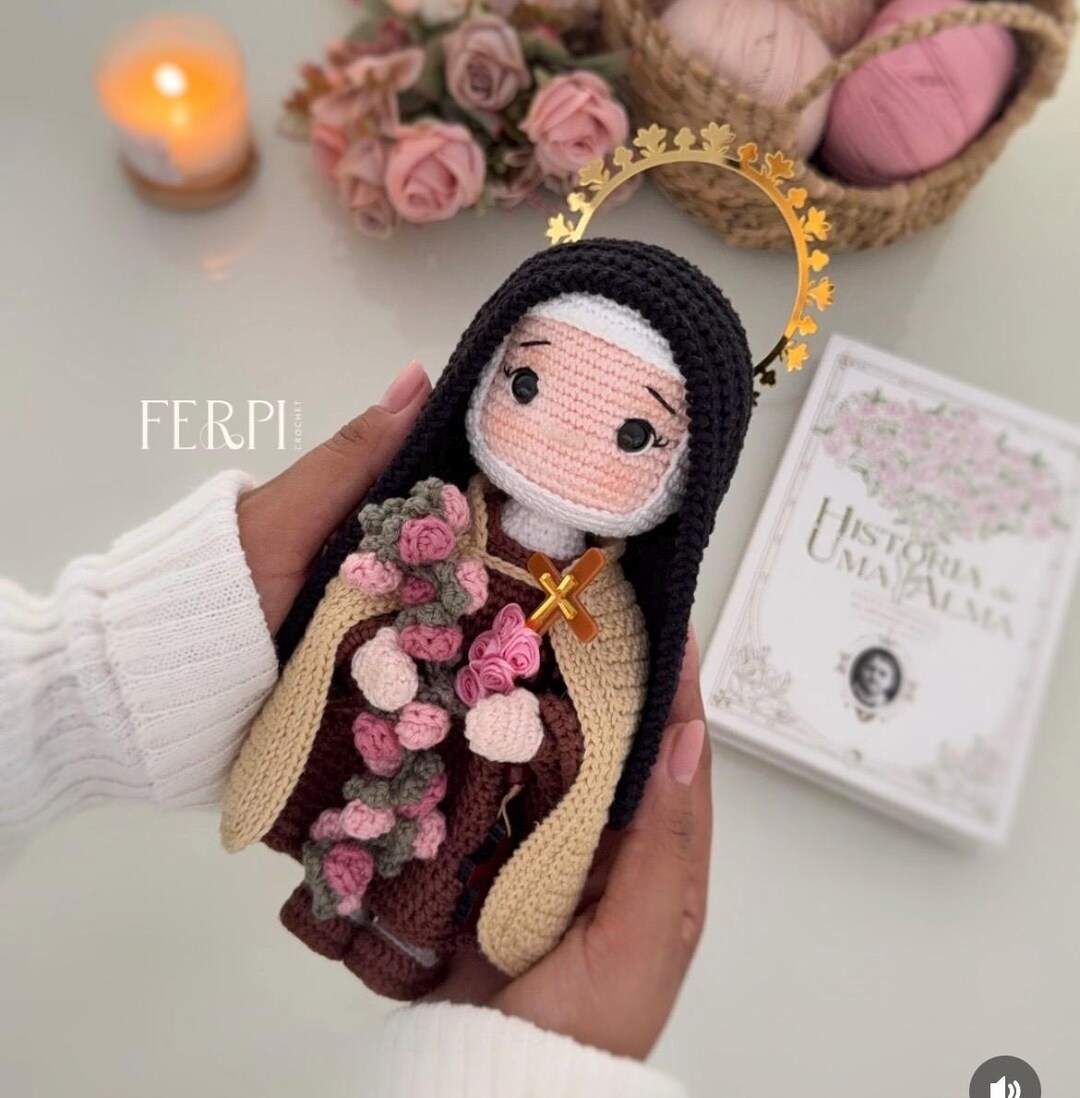 Crocheted Saint Therese of Jesus /amigurumi - Physical Product/ Not ...