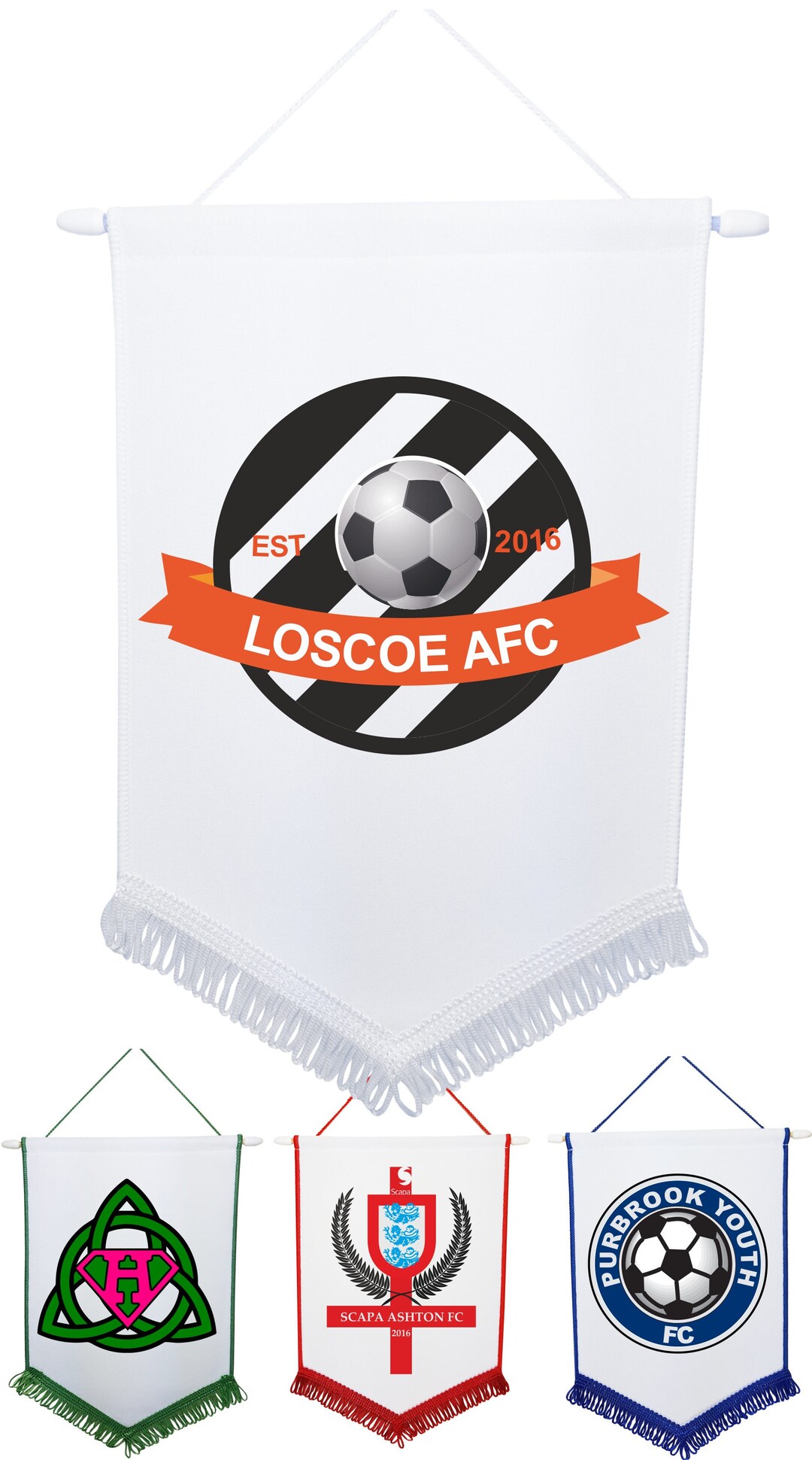 Personalised Pennant 3 Sizes / Colours Custom Print - Etsy