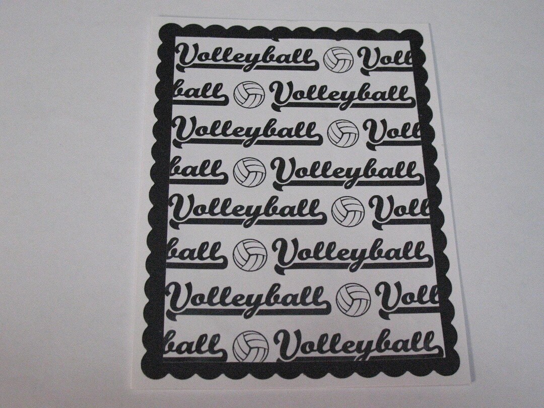 Handmade Volleyball Note Card, Black and White - Etsy
