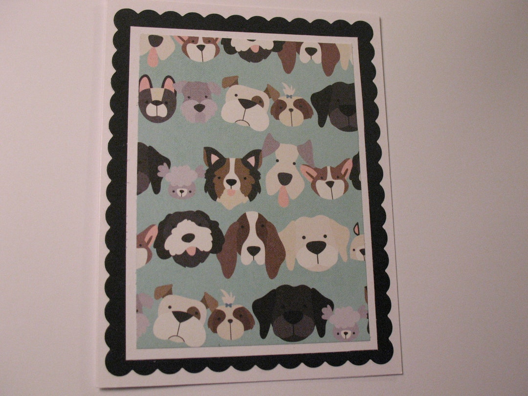 Cute Dog Note Card, Just a Note, Thank You, Thinking of You, New Pet - Etsy