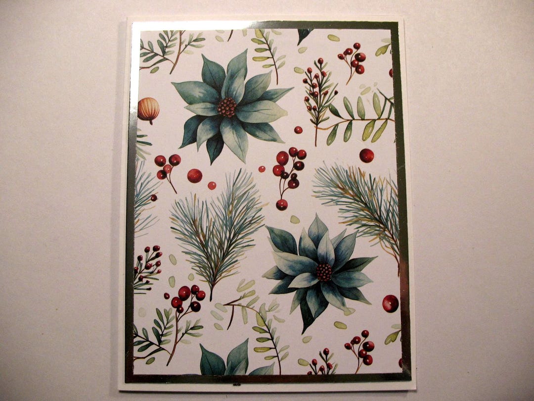 Pretty Floral Handmade Note Cards - Etsy