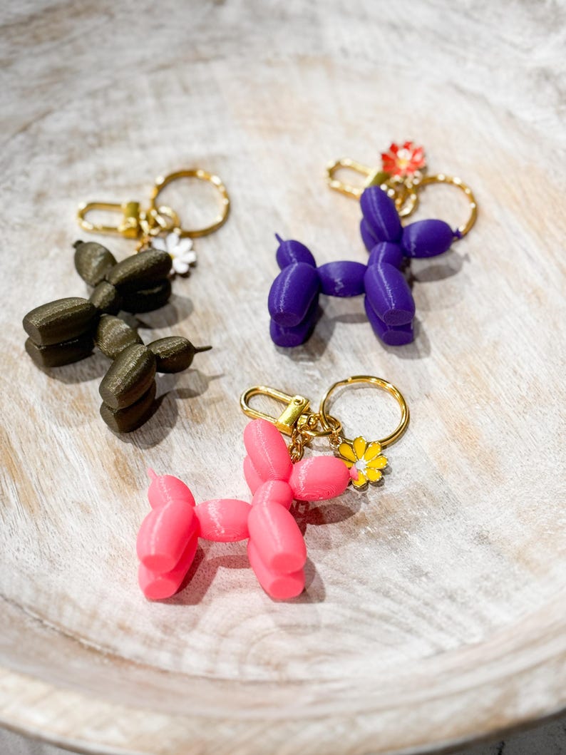 Balloon Dog Keyring - Etsy
