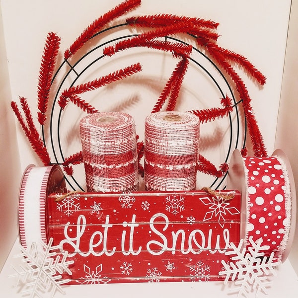 Christmas Wreath Kit - Etsy