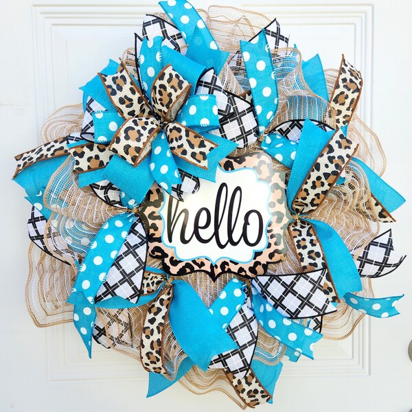 Leopard Print Wreath - Etsy