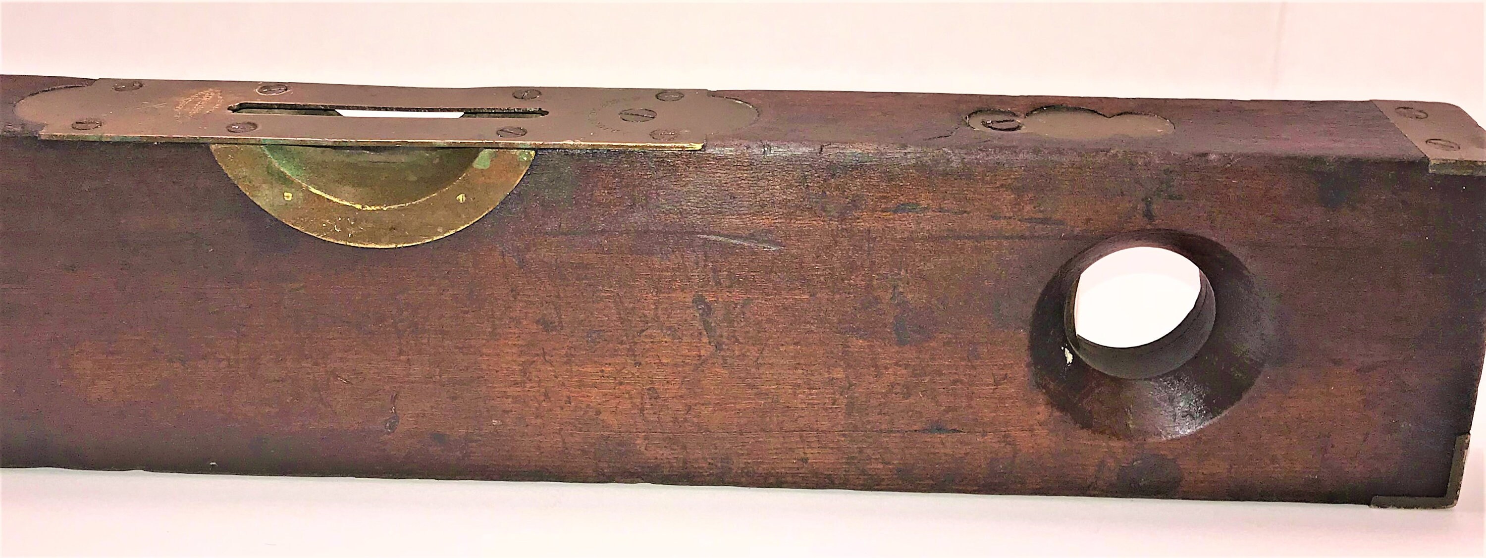 Vintage 18-inch Wood and Brass Stanley Rule & Level, New Britain, Conn ...