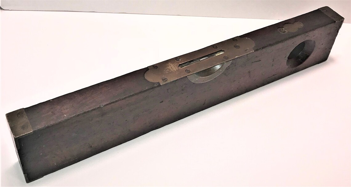 Vintage 18-inch Wood and Brass Stanley Rule & Level, New Britain, Conn ...