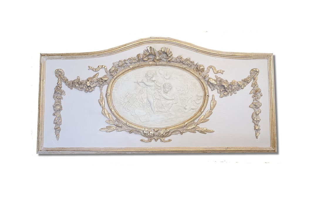 French Decor French Vintage Door Angel Panel Pediment Wall - Etsy