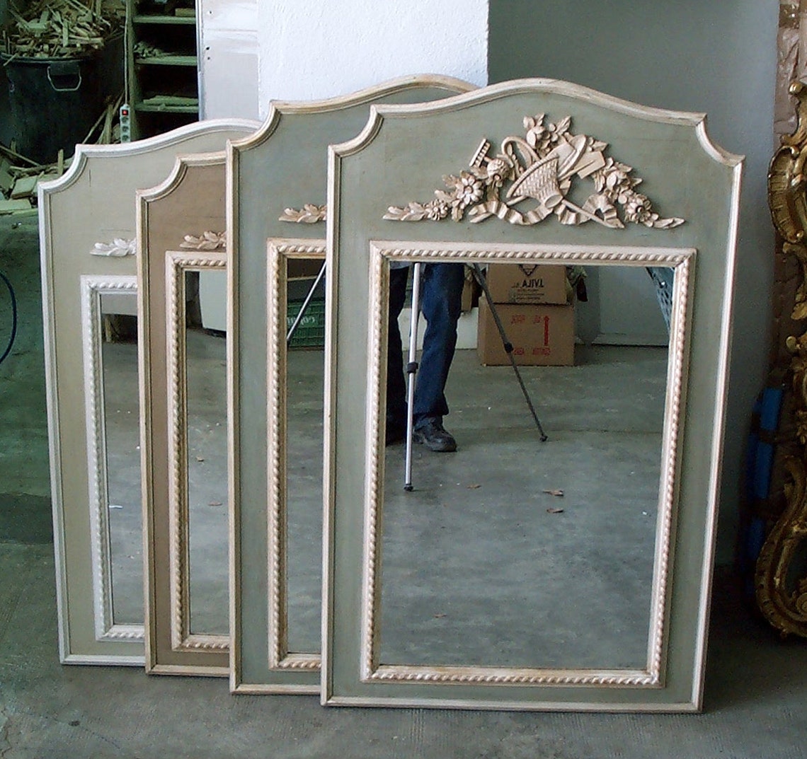 French Trumeau Mirror Shabby Chic Style. French Fireplace - Etsy