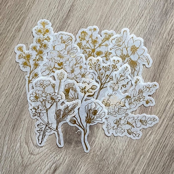 Floral Stickers - Etsy UK