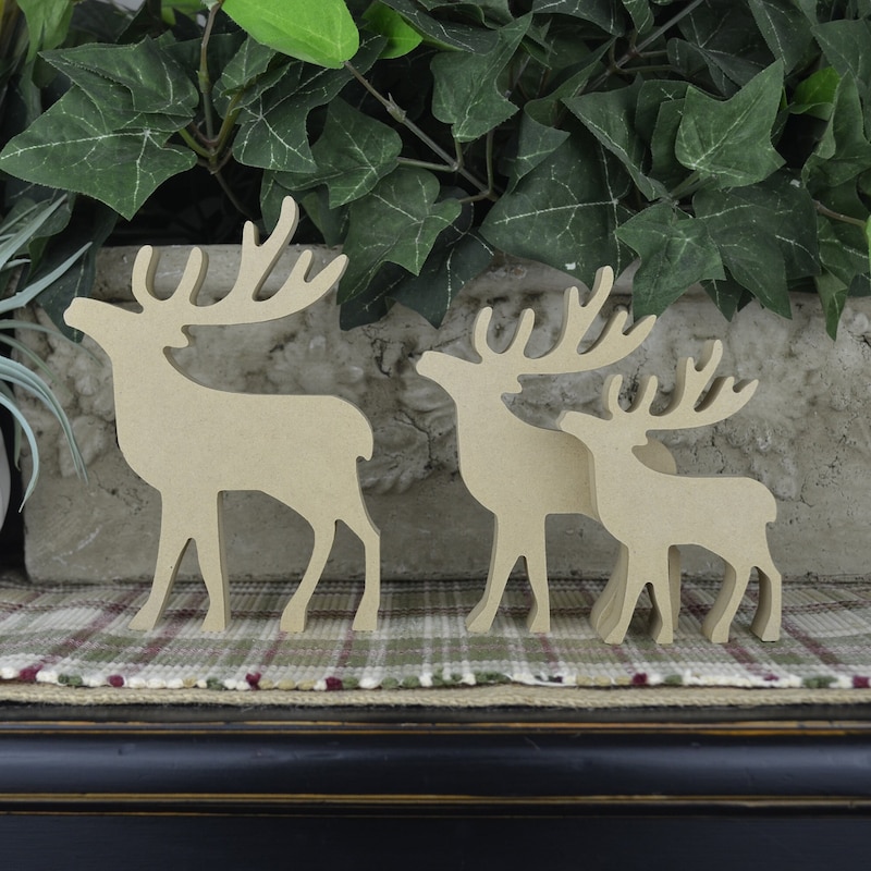Wood Reindeer - Etsy