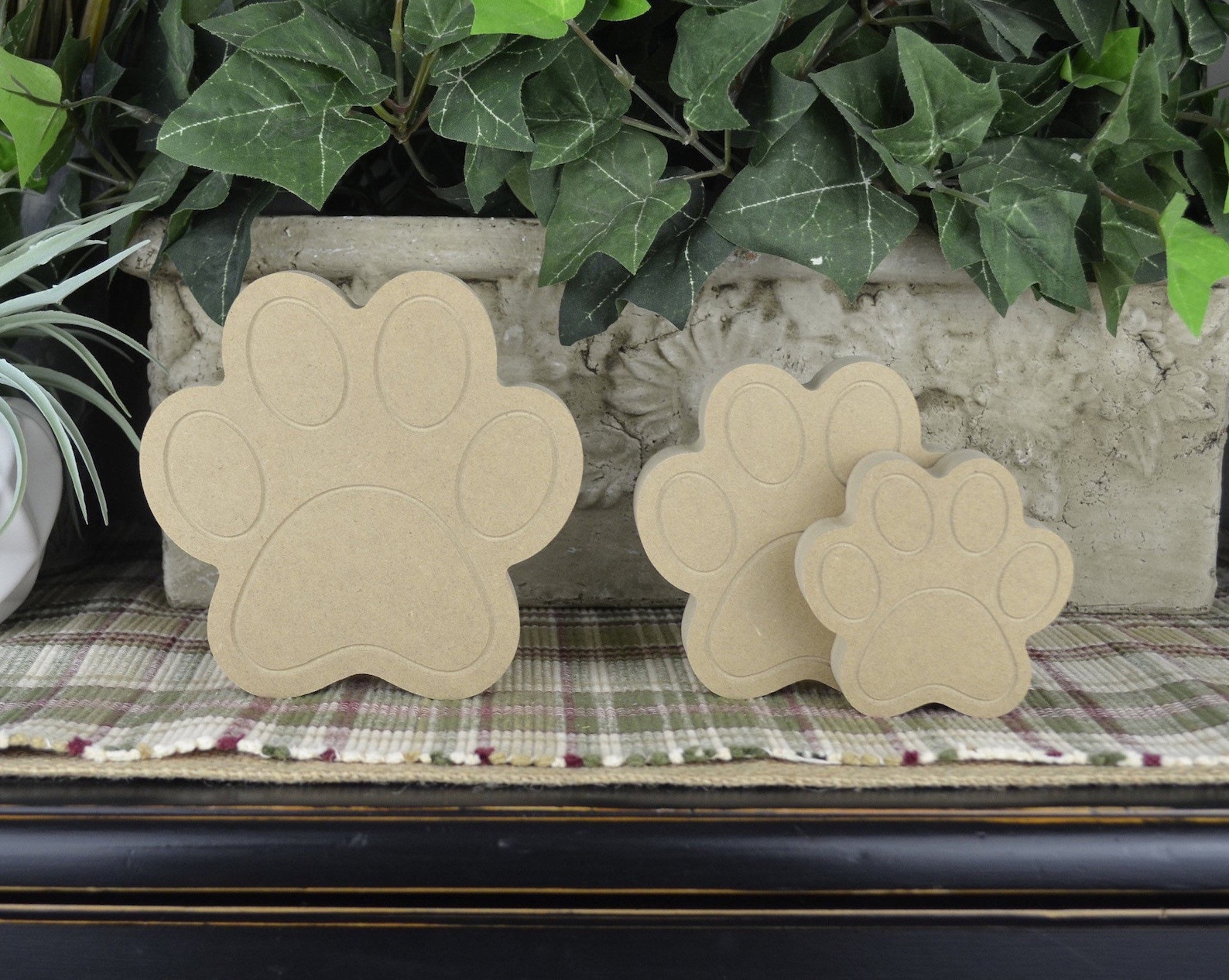 Paw Print Wood Cutout Dog Paw Freestanding Dog Print Craft | Etsy