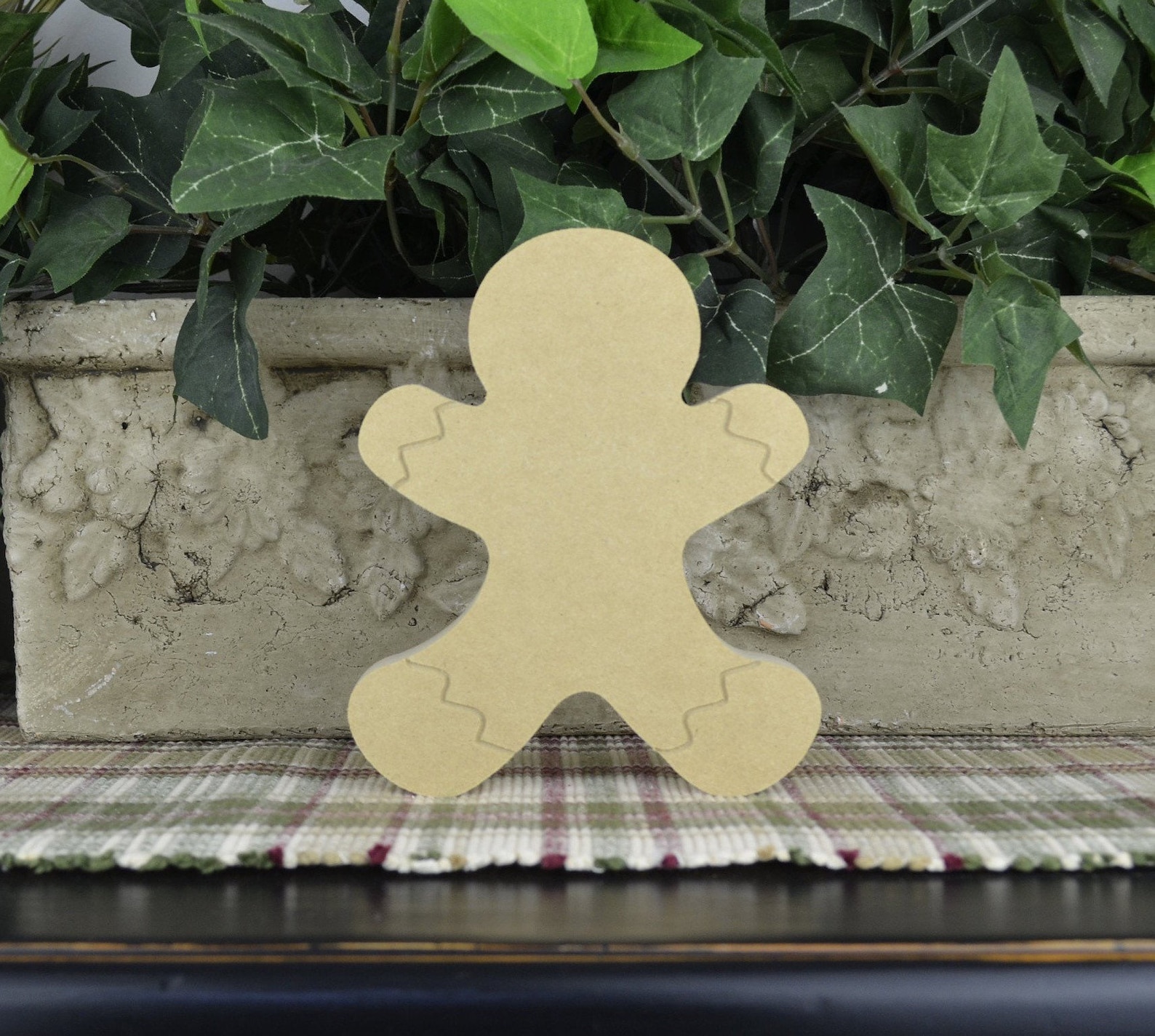 Gingerbread Man Cutout DIY Wood Christmas Craft Free | Etsy