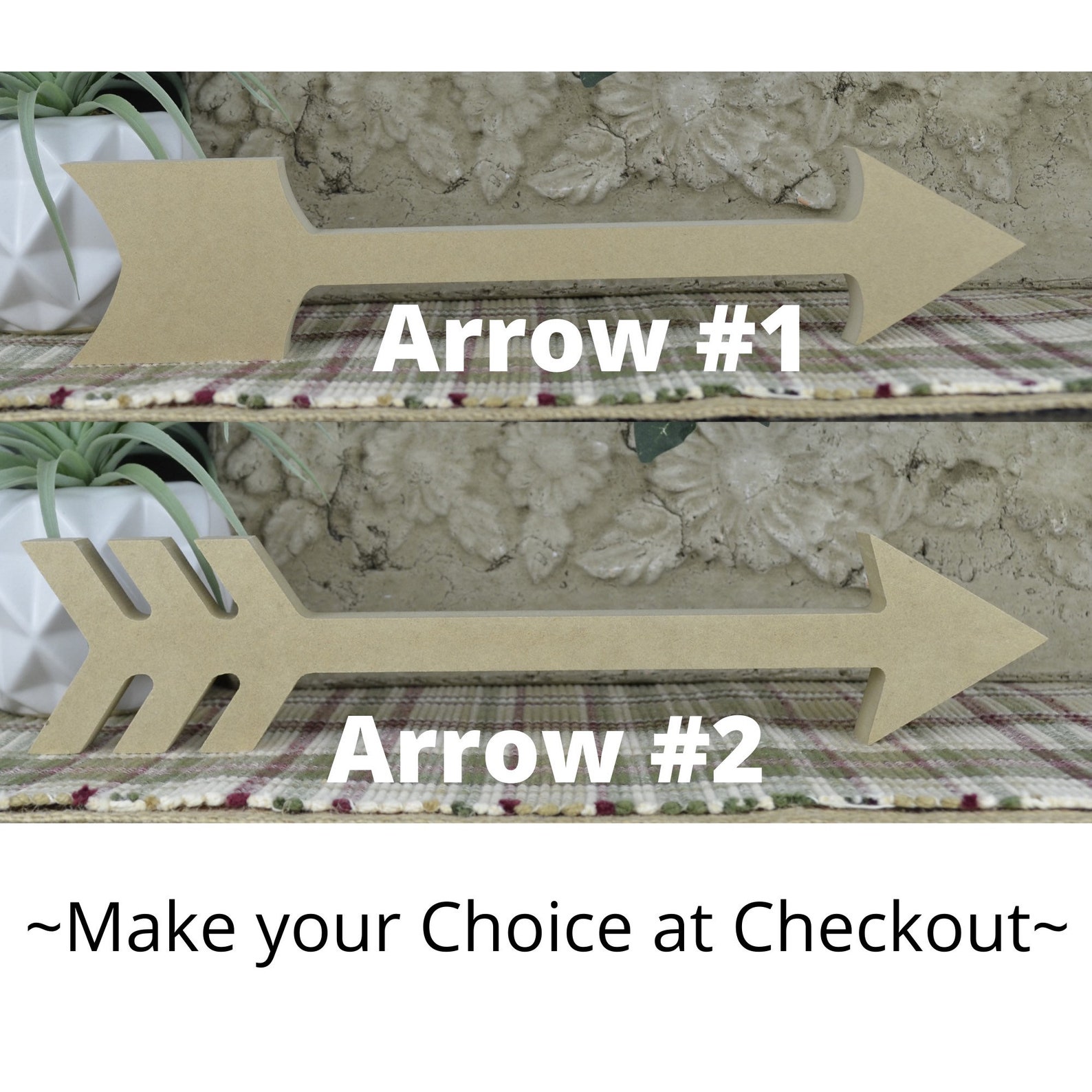 Arrow Wood Craft Cutout Arrow Decoration DIY Arrow for | Etsy