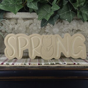 Spring Word Cutout- Free Standing- Spring Wood Craft- Tiered Tray Decor ...
