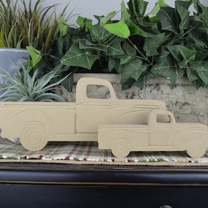 Truck Cutout- DIY Wood Truck Craft- Unfinished Truck Decor- Free ...
