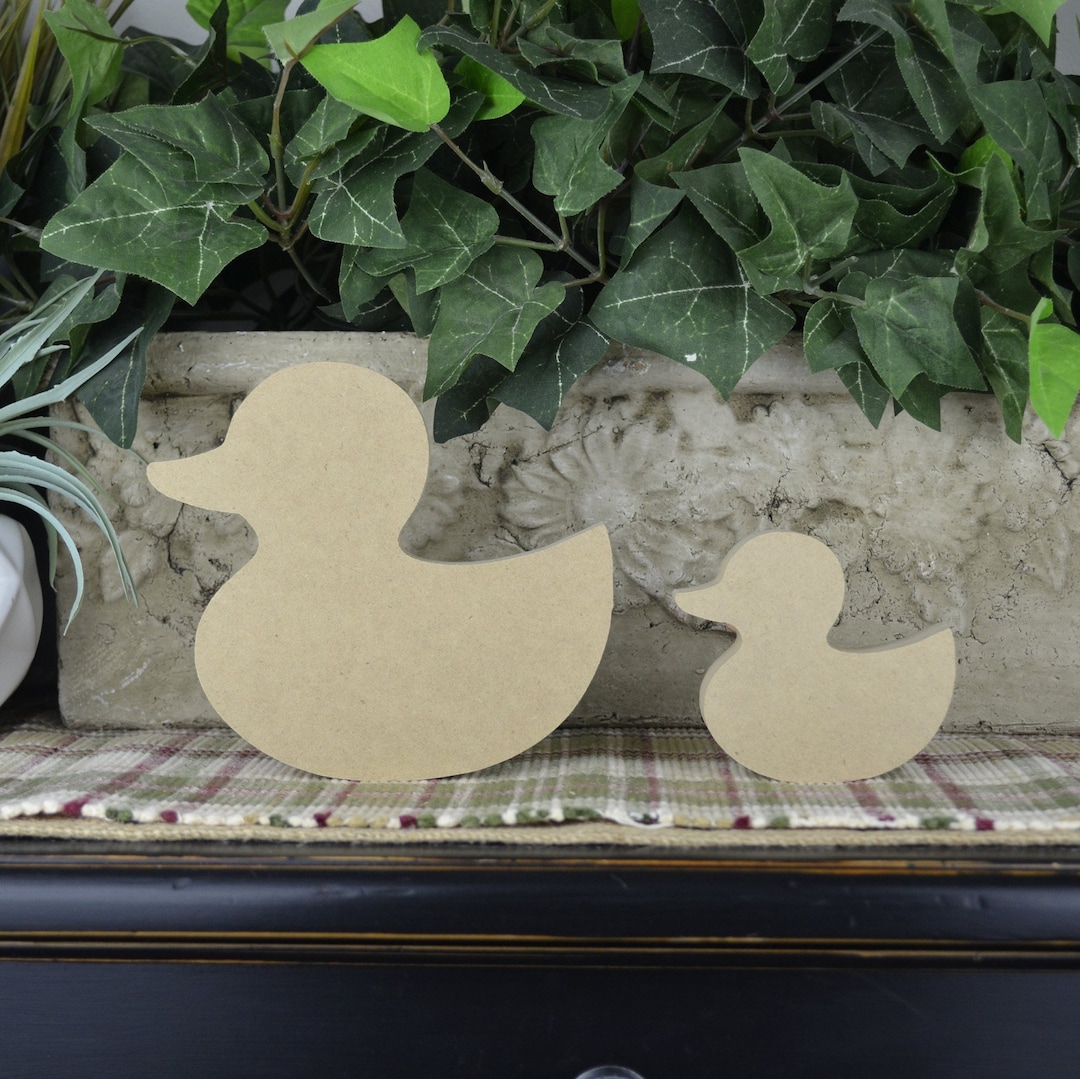 Duck Wood Shape- DIY Duck Craft- Unfinished Duck Wood Cutout- 3/4
