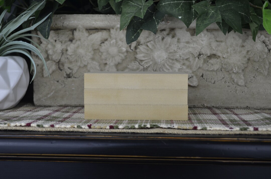 Wood Book Cutouts- Wood Blocks- DIY Stack of Books- Unfinished Set of 3 ...