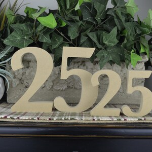 25 Wood Numbers- Christmas 25 Craft- Unfinished Wood Cutout- Free ...