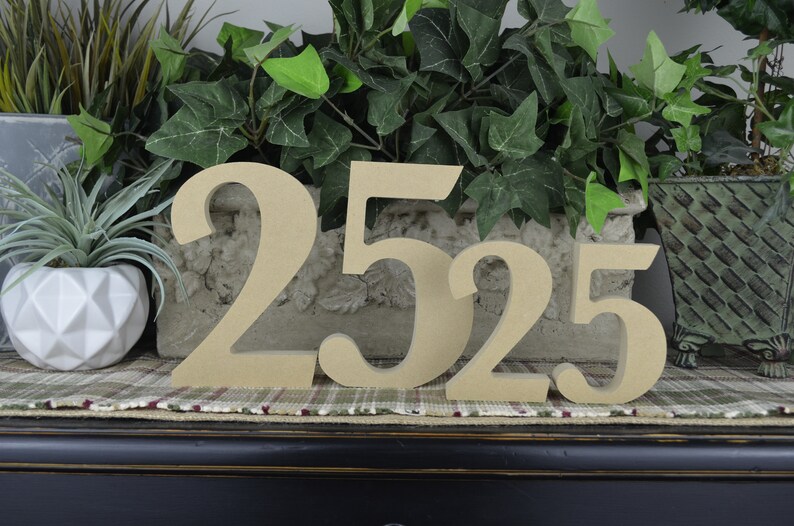 25 Wood Numbers Christmas 25 Craft Unfinished Wood Cutout - Etsy