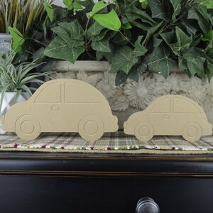 Car Wood Cutout- DIY Car Craft- Wood Car- Unfinished Car Craft- DIY ...