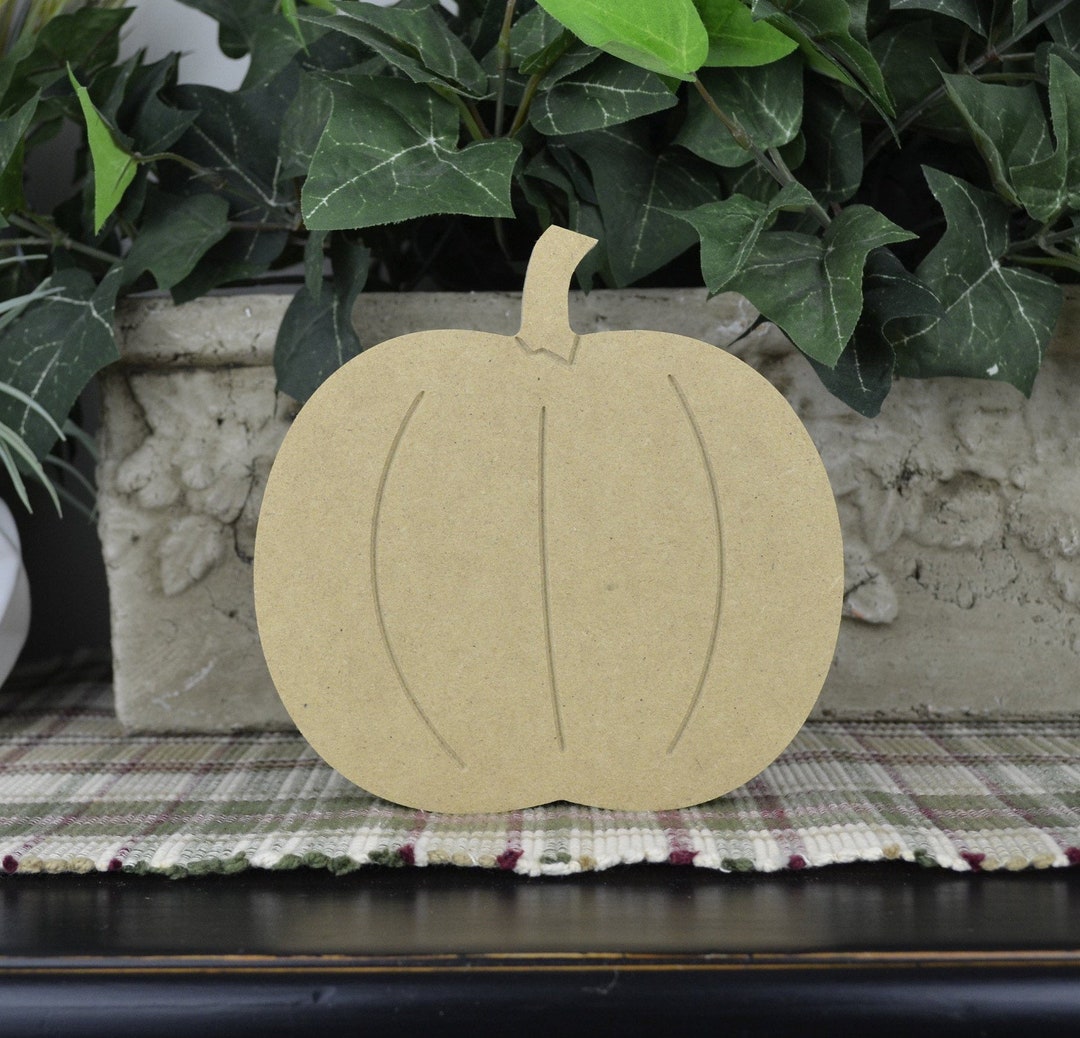 Pumpkin Wood Cutout- DIY Fall Wood Craft- Free Standing- Unfinished ...