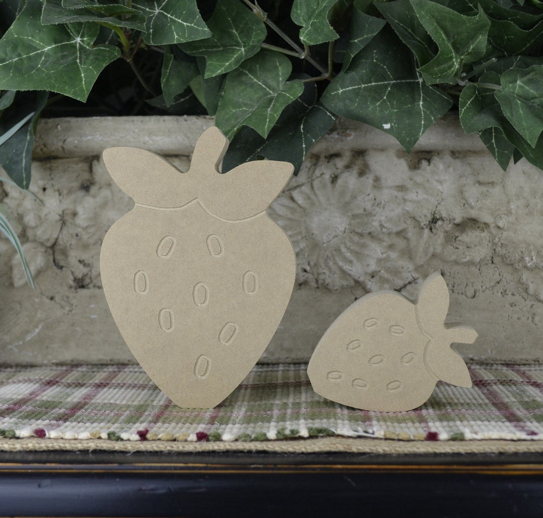 Strawberry Wood Craft- DIY Summer Craft- Wood Strawberry Craft- Free ...