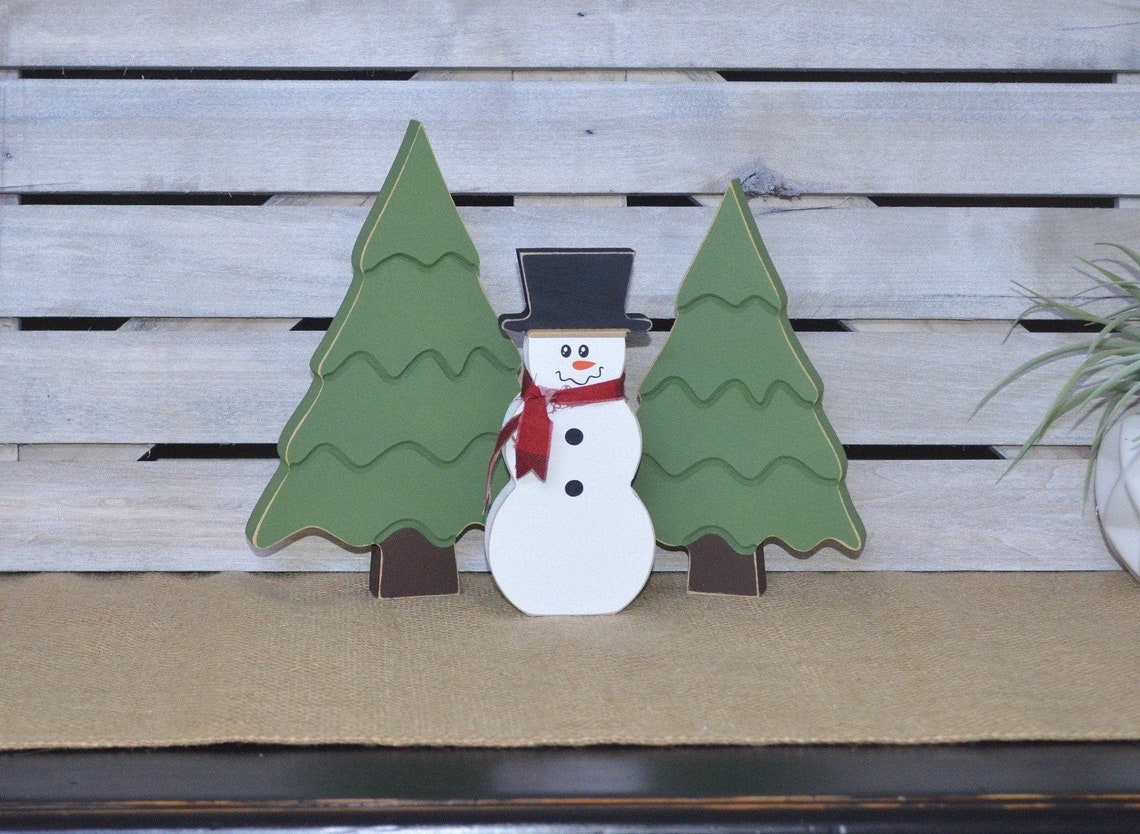 Tree Cutouts DIY Tree Craft Unfinished Wood Decor for | Etsy