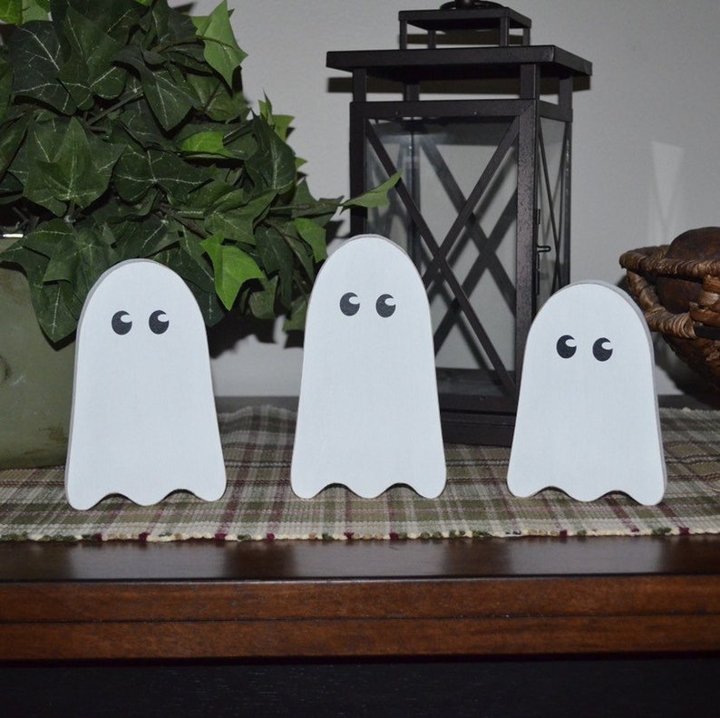 DIY Wood Ghosts Unfinished Halloween Home Decor Ghost Crafts - Etsy