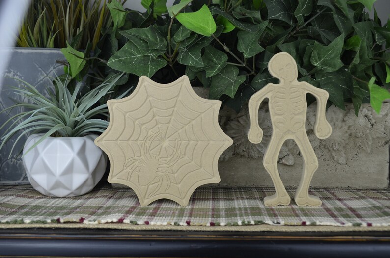 Skeleton Wood Cutout DIY Halloween Wood Craft Free Standing - Etsy