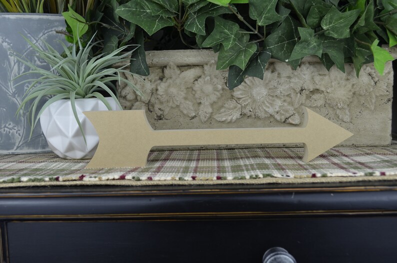 Arrow Wood Craft Cutout Arrow Decoration DIY Arrow for | Etsy