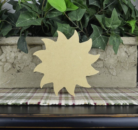 Sun Cutout DIY Summer Wood Craft Sunshine Free Standing - Etsy
