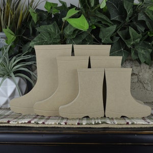 Rain Boots Wood Cutout- Freestanding- Spring Craft- DIY Unfinished ...