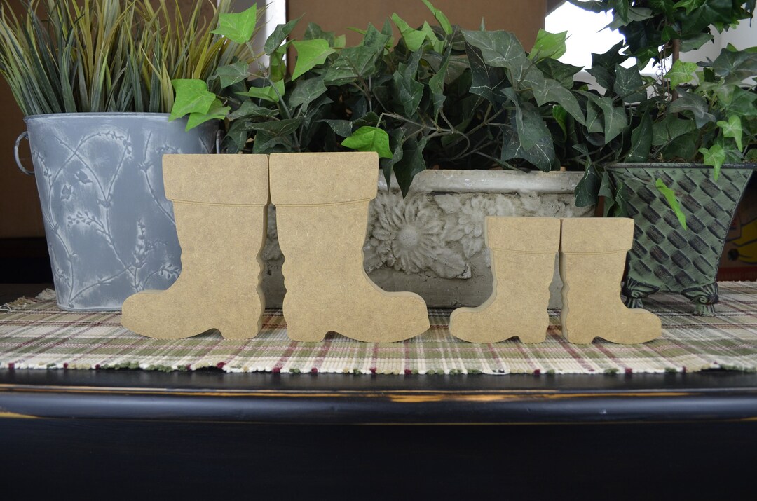 Santa Boots Cutout- DIY Wood Santa Craft- Santa- Free Standing ...