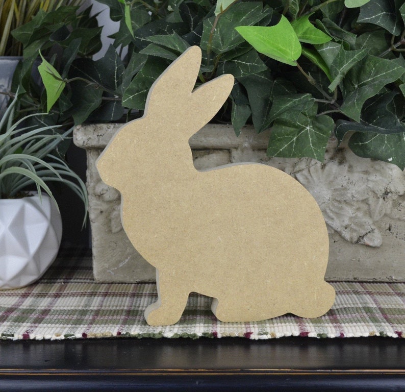 DIY Wood Bunny Cutout Free Standing Wood Craft Craft for - Etsy