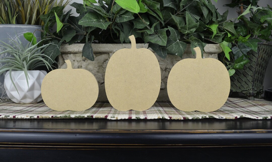Unfinished Pumpkins- DIY Pumpkin Craft- Tiered Tray Decor- Thanksgiving ...