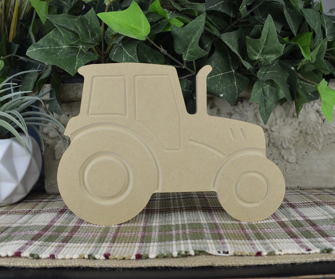 Tractor Wood Cutout- DIY Tractor Craft- Farm Craft- Farmhouse Home ...