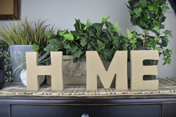DIY Interchangeable Home Letters Unfinished Wood Seasonal - Etsy