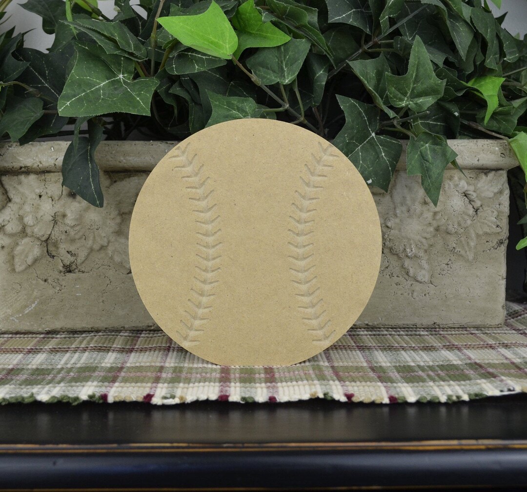 Baseball Wood Cutout- Unfinished Sports Decor- Decorations for Boy's ...