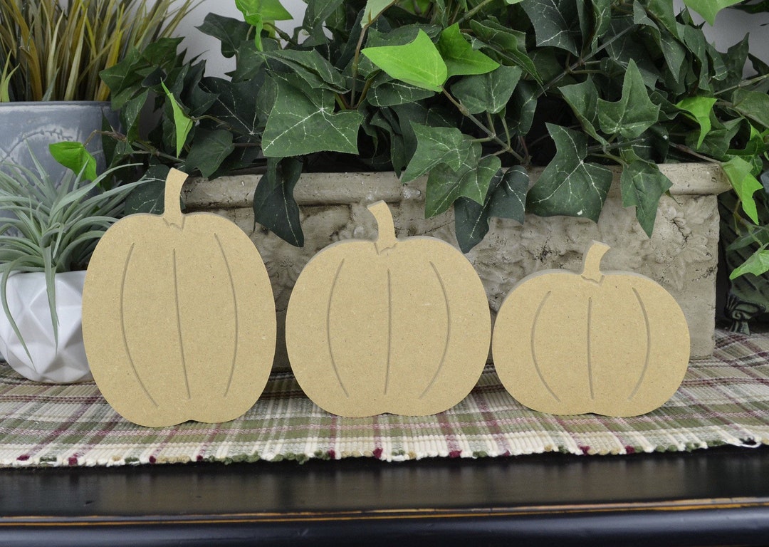 DIY Wood Pumpkins- Halloween Craft- Thanksgiving Decor- Unfinished Fall ...