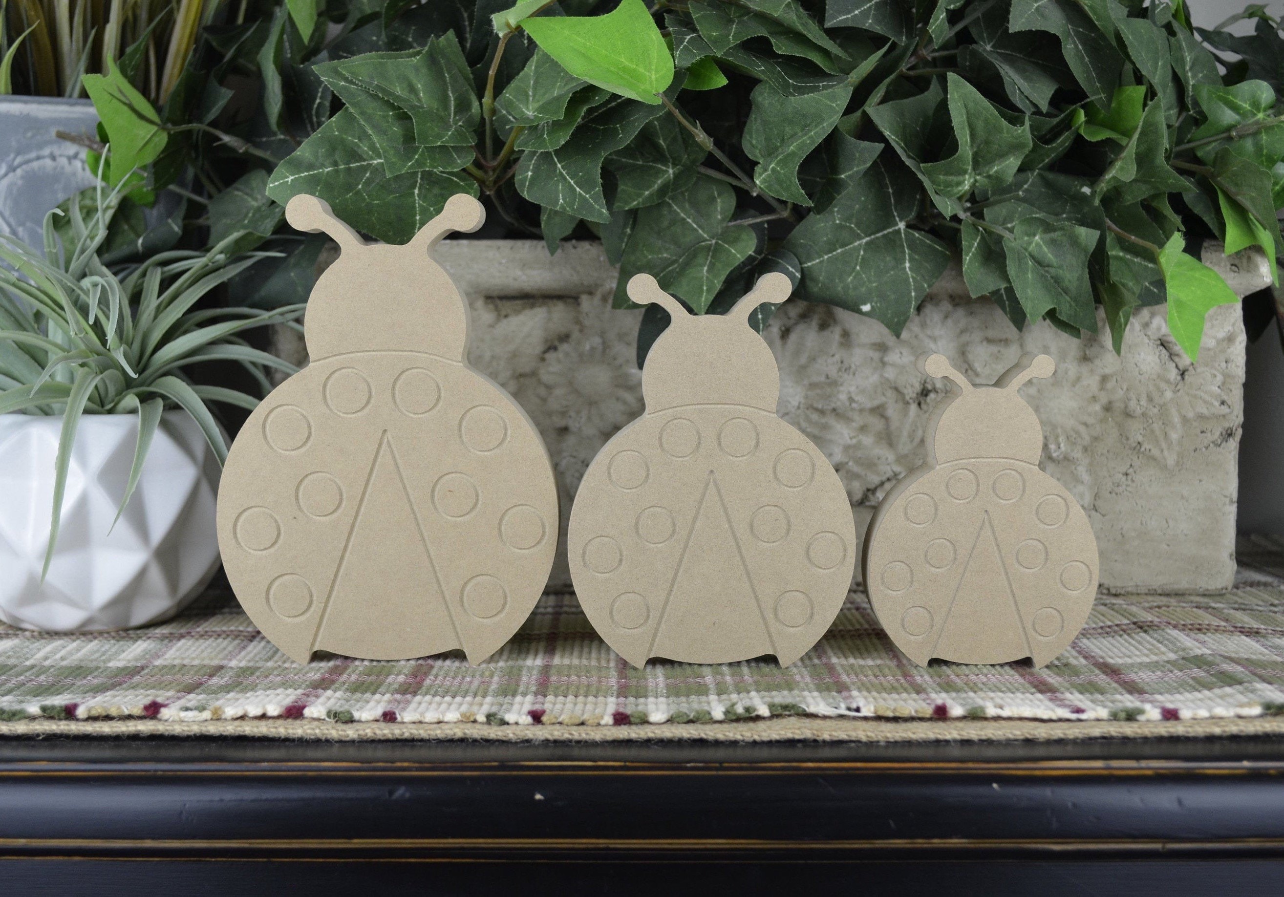 Ladybug Cutout- Free Standing- Thick Wood Bug- Ladybug Craft for Kids ...
