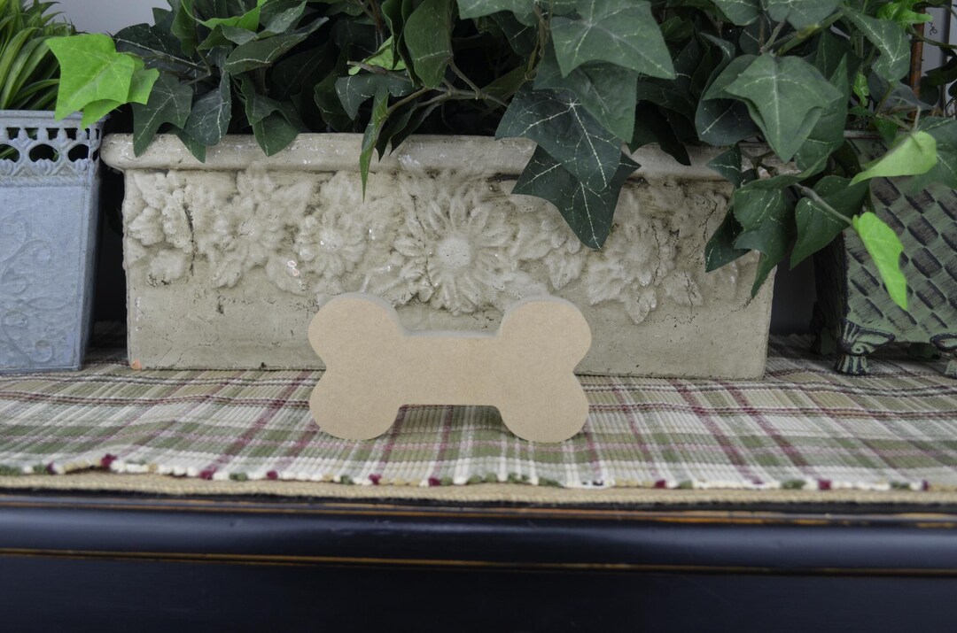 Bone Cutout - DIY Wood Dog Bone Craft- Unfinished Wood Bone Cutout- 3/4 ...