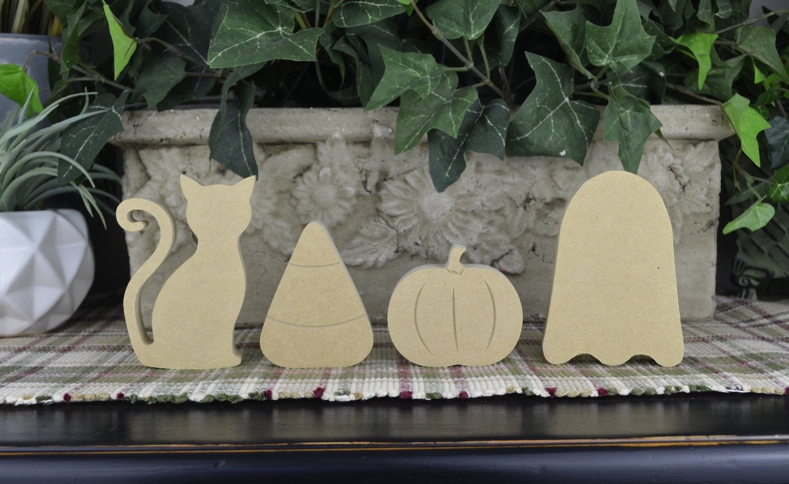 Halloween Wood Cutouts Mini Set Unfinished DIY Fall Craft - Etsy