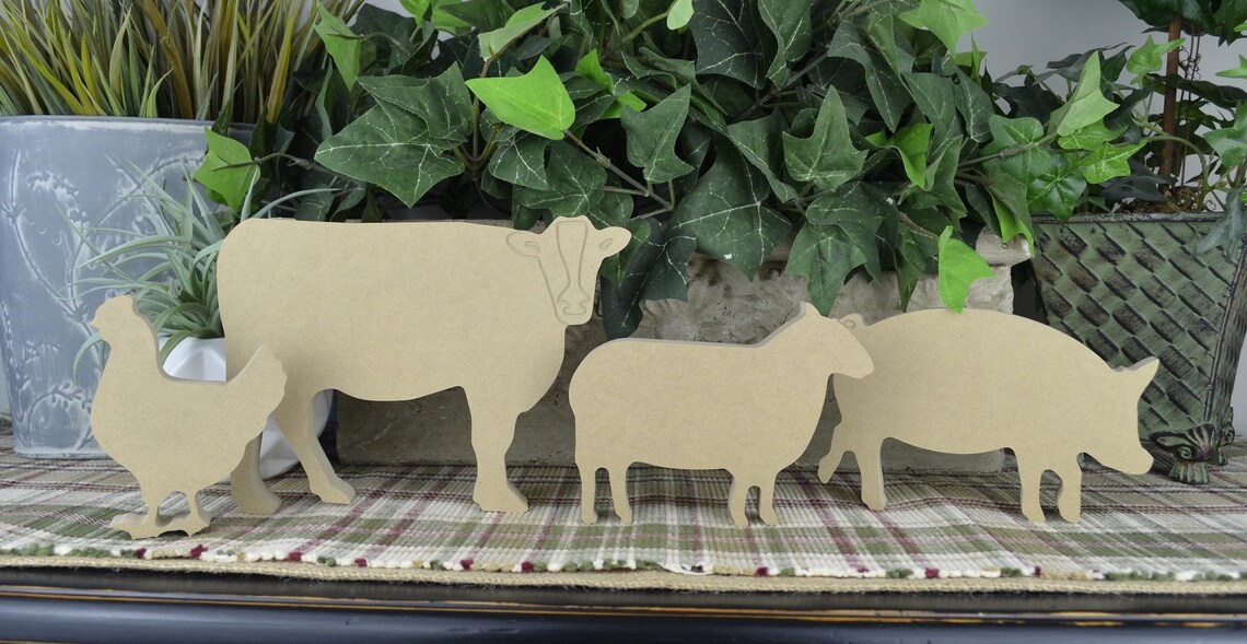 Tractor Wood Cutout- DIY Tractor Craft- Farm Craft- Farmhouse Home ...