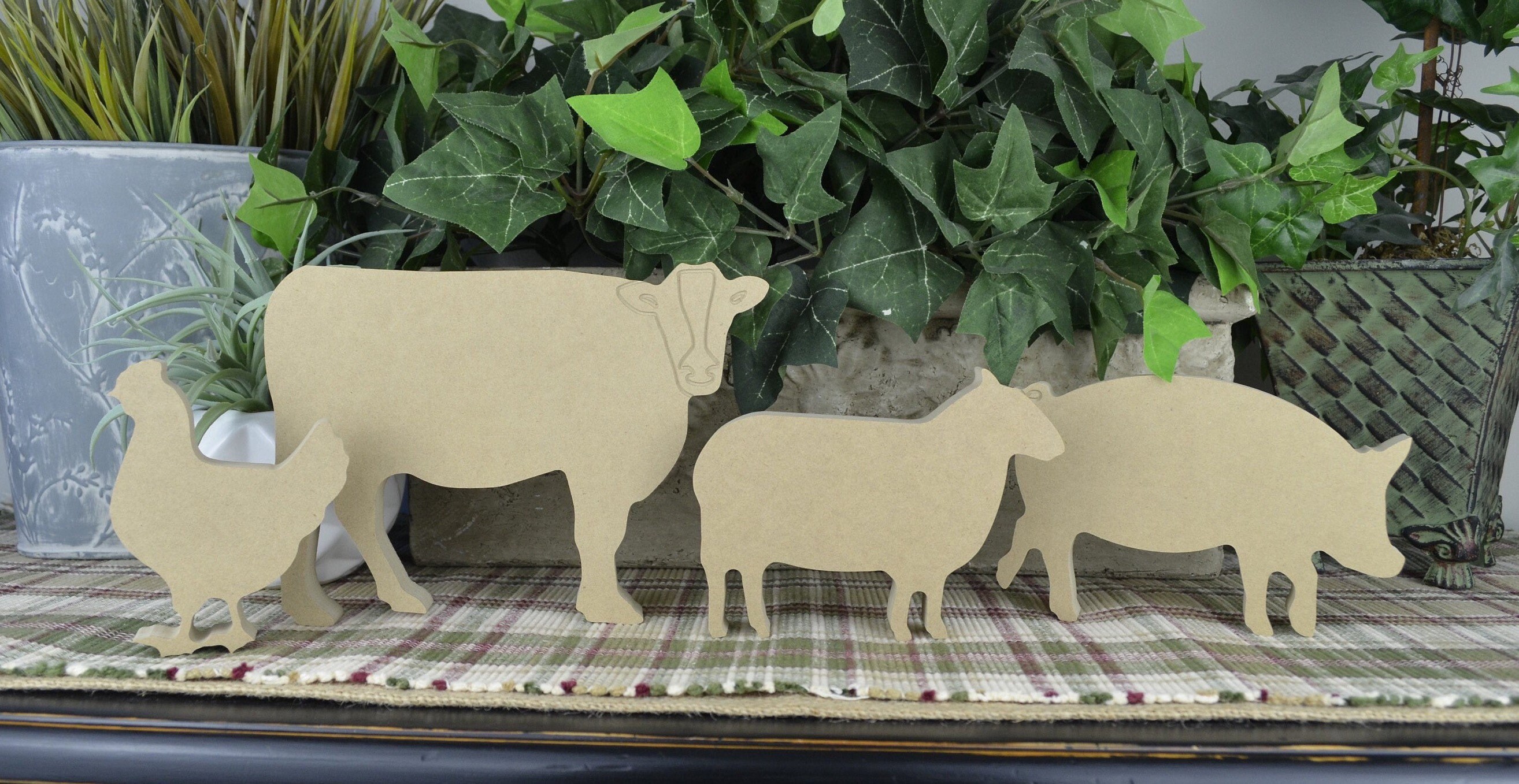 Chicken Wood Cutout- DIY Chicken - Farm Animal Craft- Farmhouse Home ...