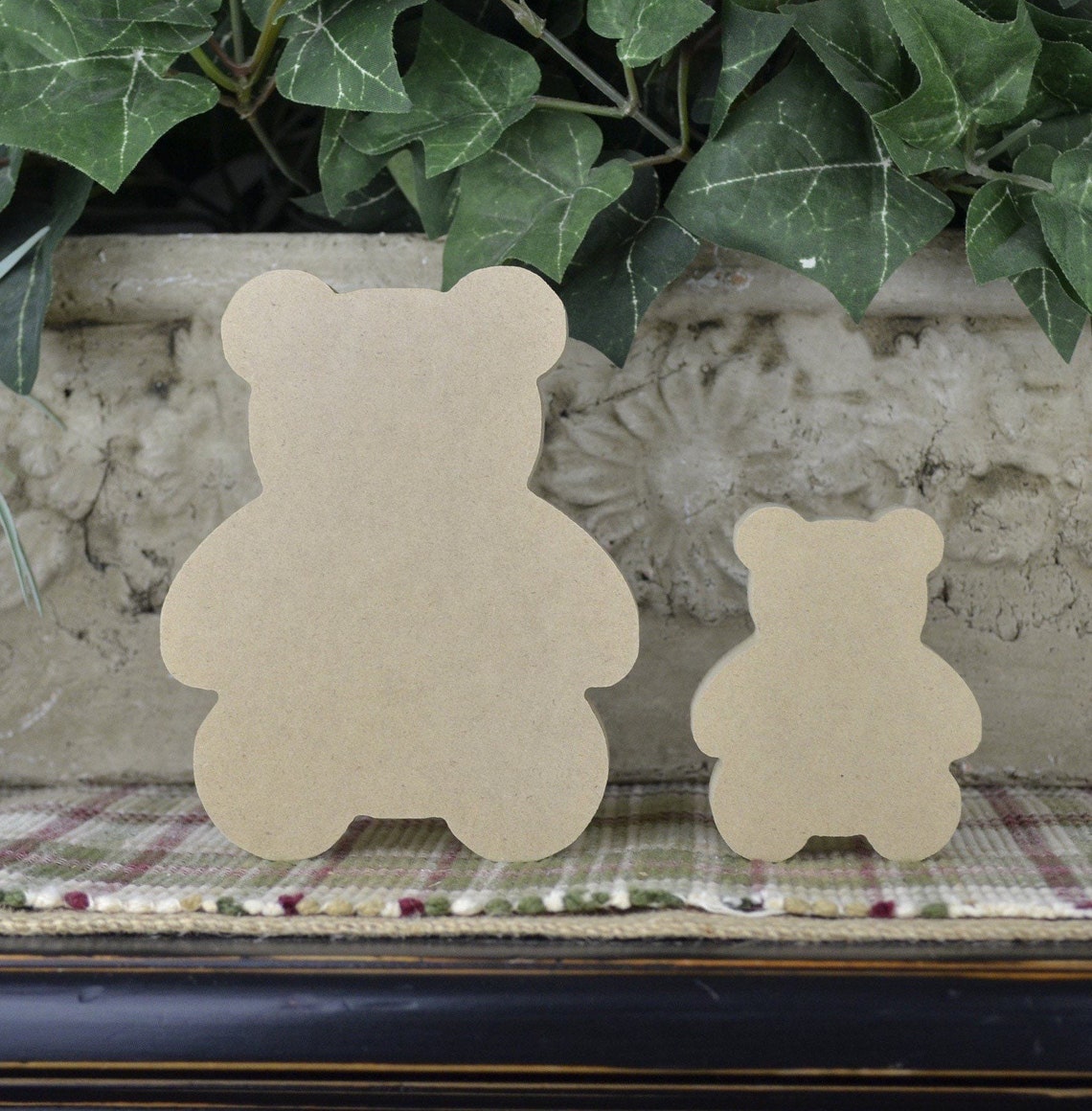 Bear Wood Shape- DIY Bear Craft- Unfinished Bear Wood Cutout- 3/4" MDF ...